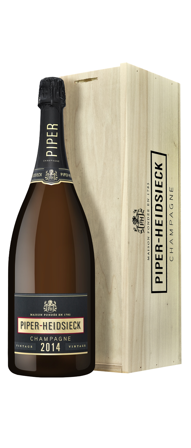 Køb 2014 Piper-Heidsieck Champagne Vintage Brut Magnum i trækasse Piper ...